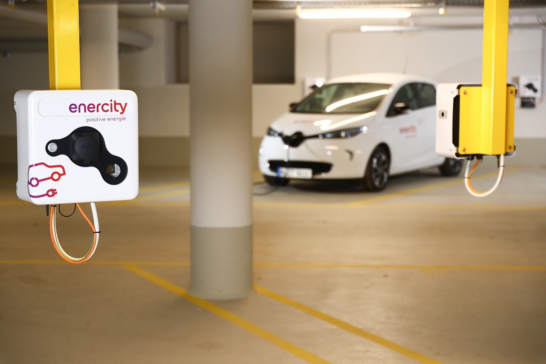 Ladesäulen / Ladestationen für Elektroautos für Mehrfamilienhäuser